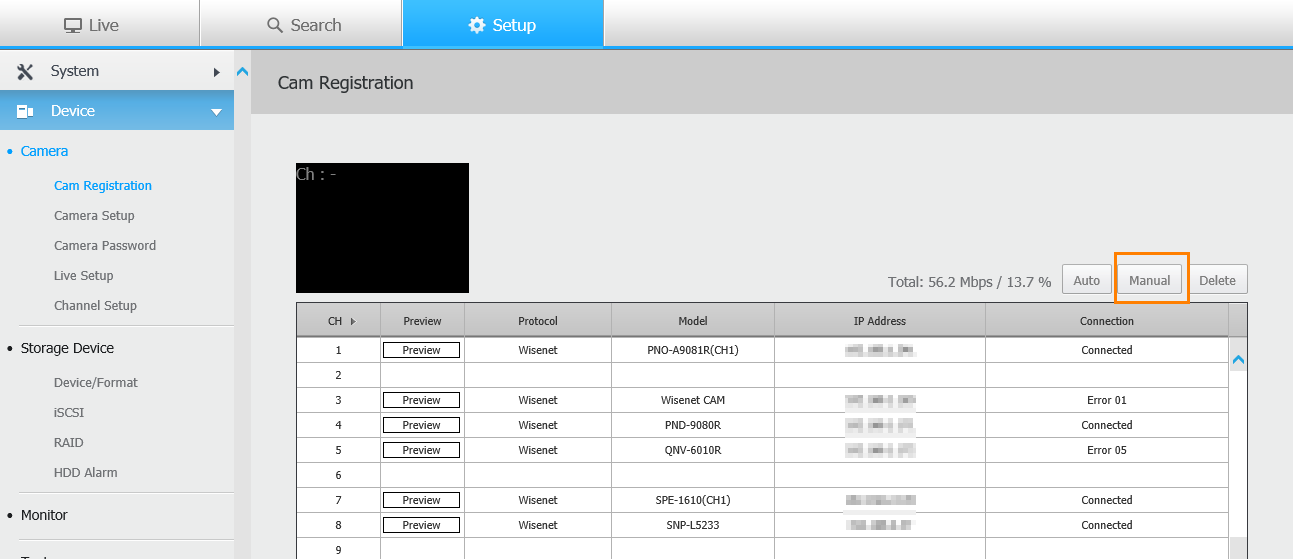 How to register multi-sensor and multi-channel devices onto Hanwha NVRs ...